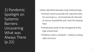 Narratives of systemic barriers & accessibility summary of article 1 | PPT