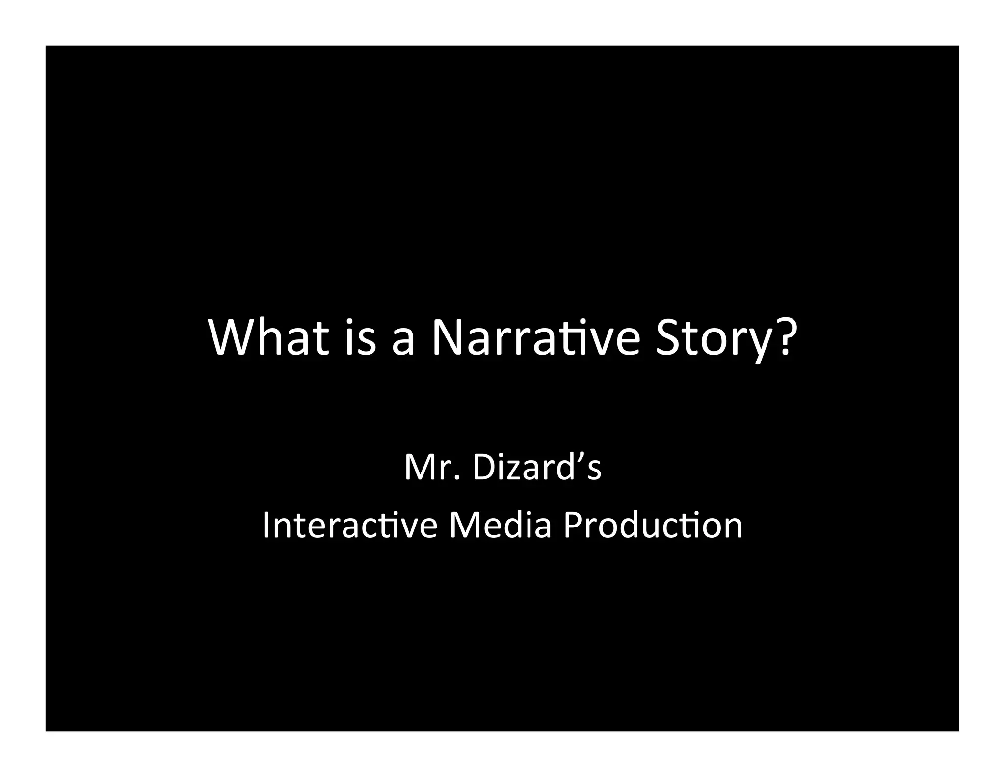 What is a Narrative Story? | PPT