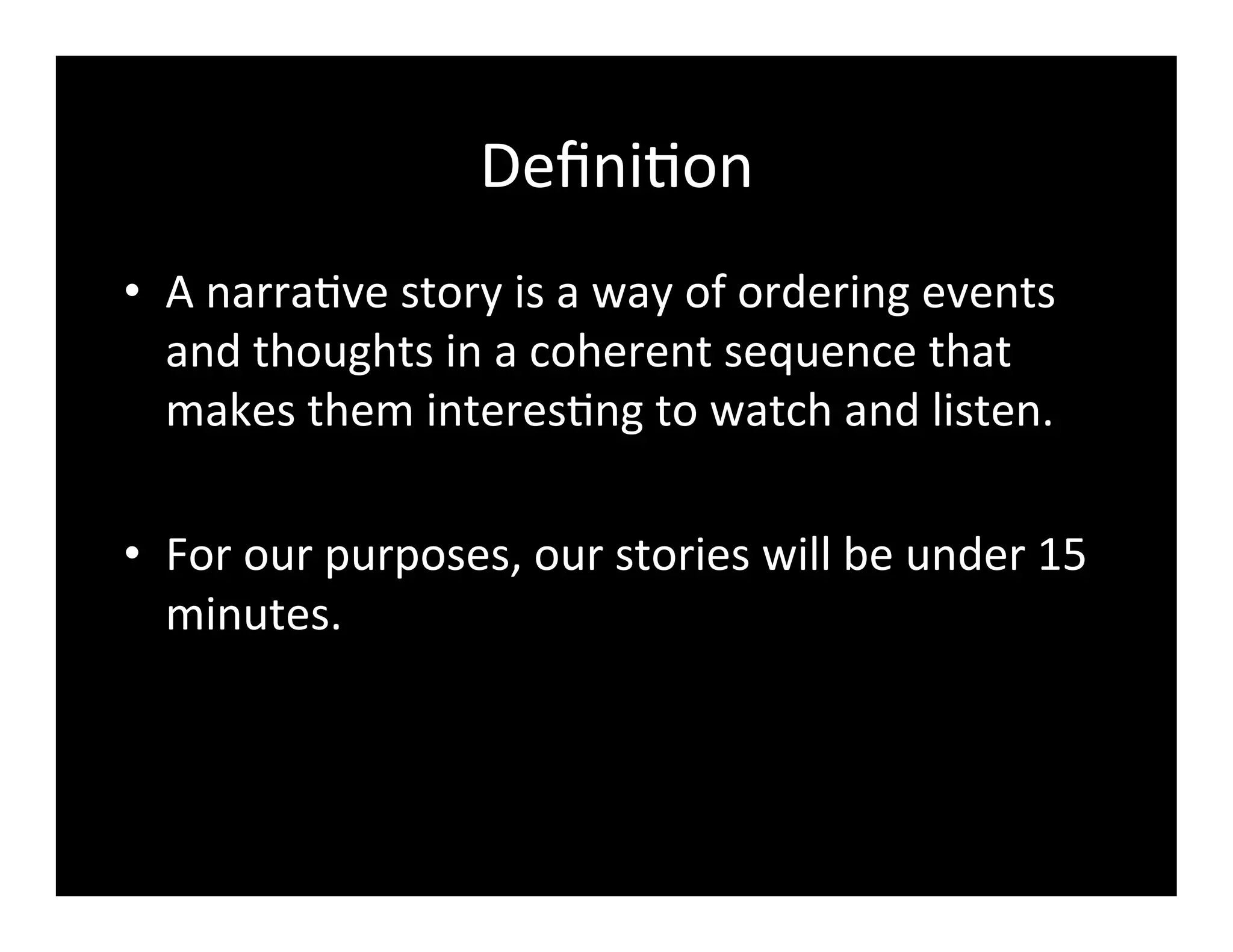 What is a Narrative Story? | PDF | Documentary | Genres