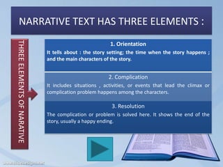 Narrative story 9th grade | PPTX
