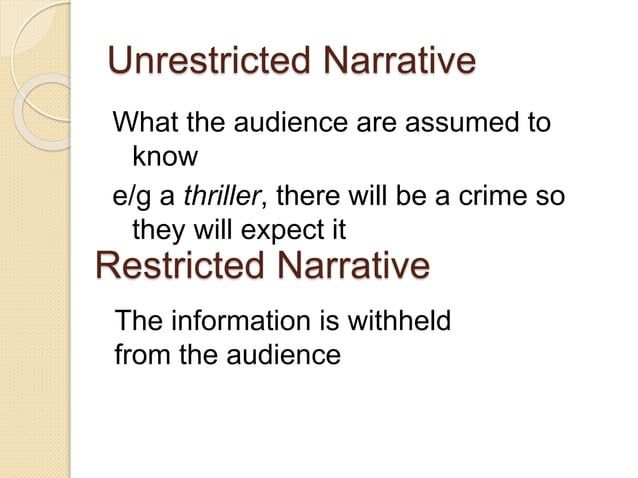 Narrative structure | PPT