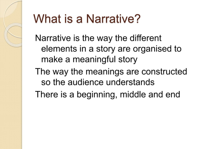 Narrative structure | PPT