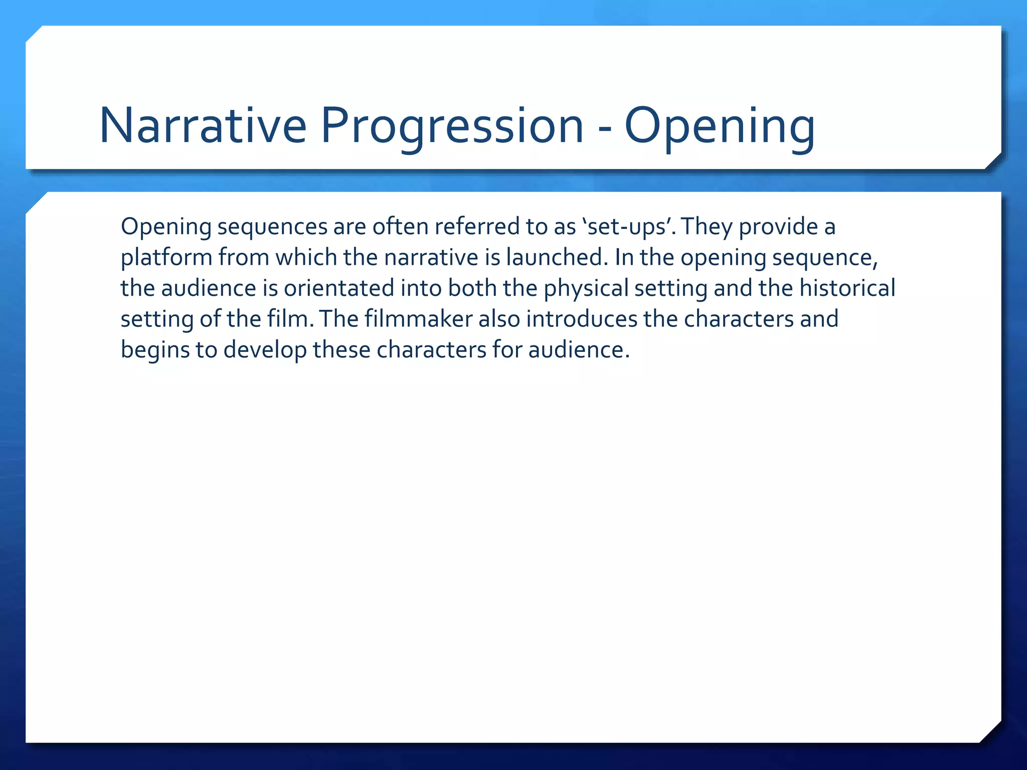 Media - Narrative structure | PPTX