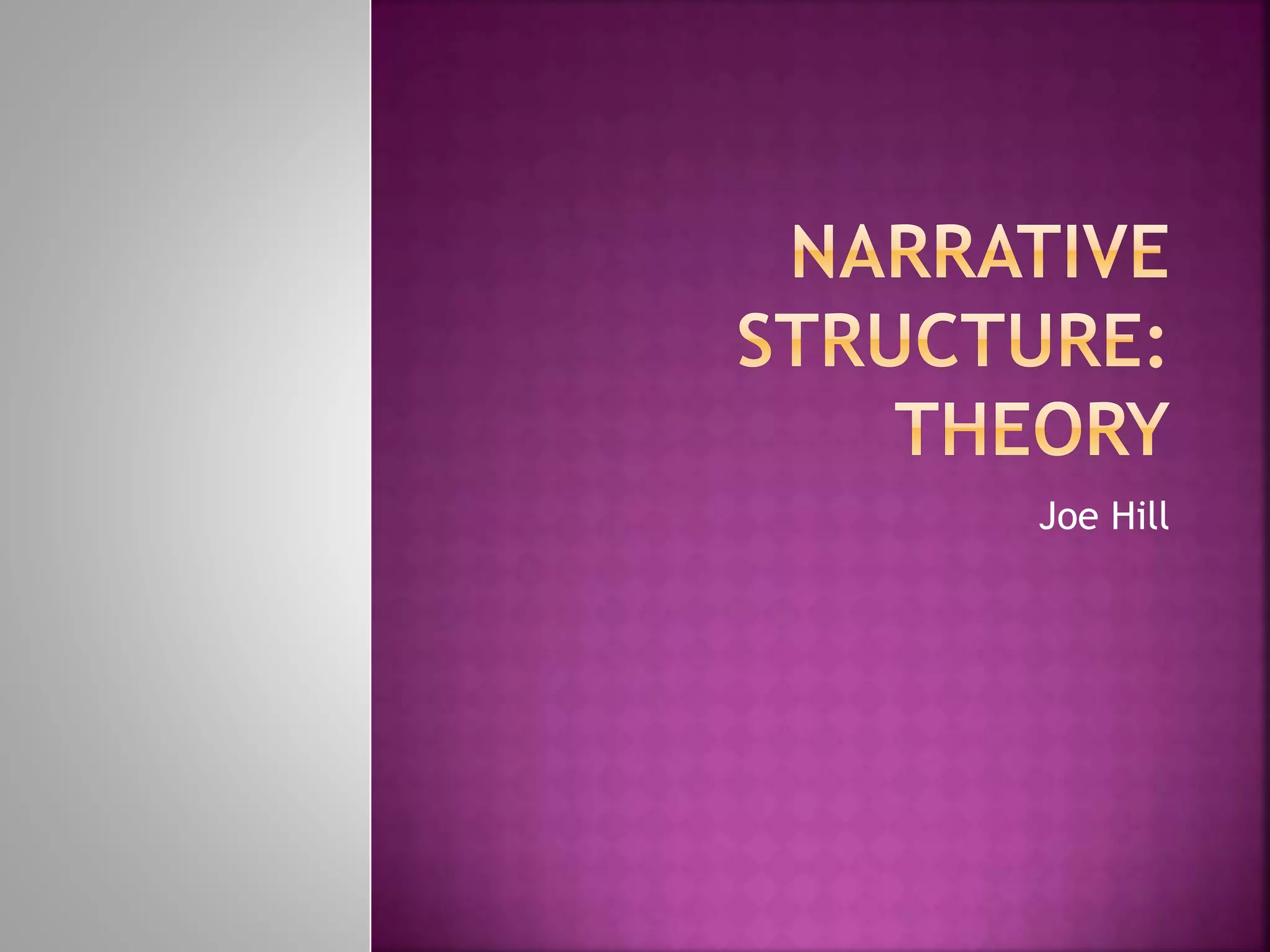 Narrative structure | PPTX