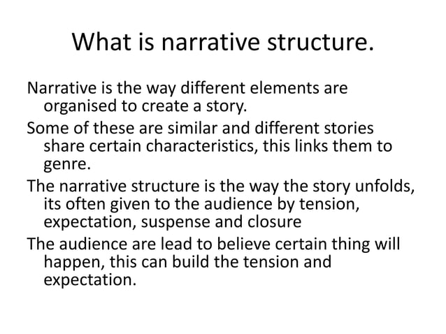 Narrative structure | PPT
