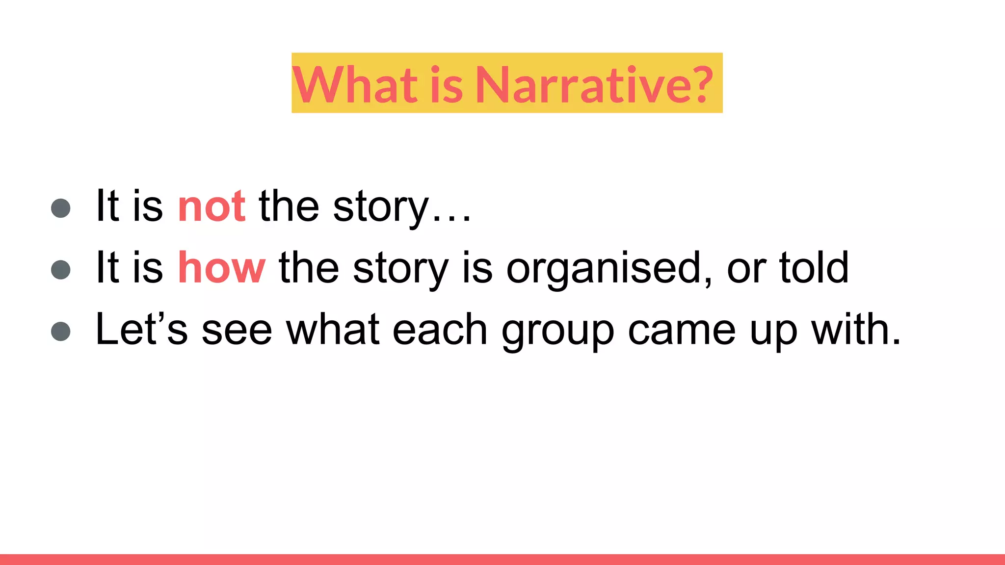 Narrative structure by shima lesson 1 btec 12 | PPTX
