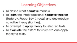 Narrative structure by shima lesson 1 btec 12 | PPTX