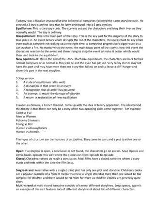 Narrative Structure Components | PDF
