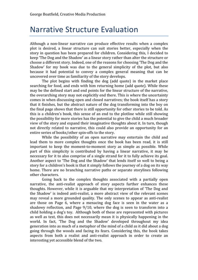 Narrative evaluation | PDF