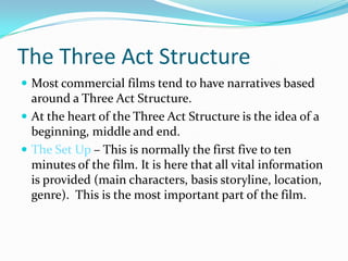 Narrative structure in Film | PPTX