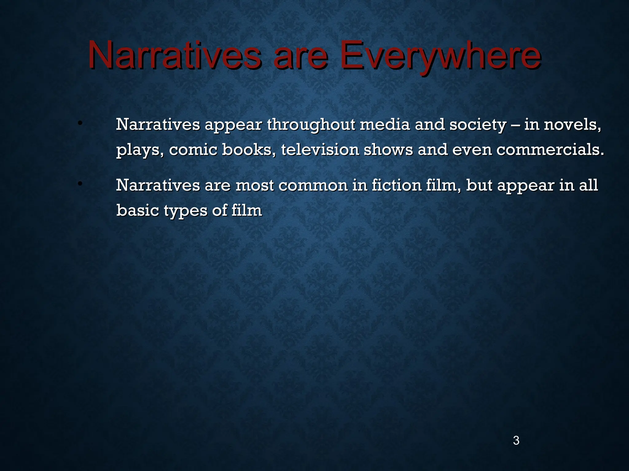 narrative structure in film-LECTURES.ppt