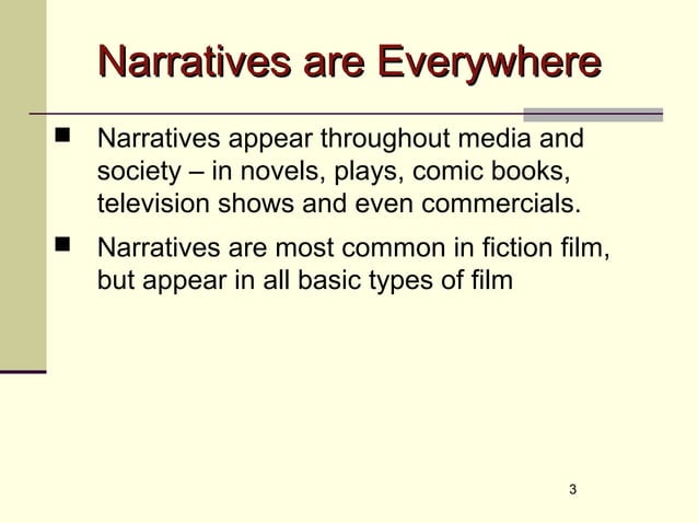 Narrative Structure in film | PPT | Drama | Genres