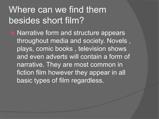 Narrative structure in short films | PPTX