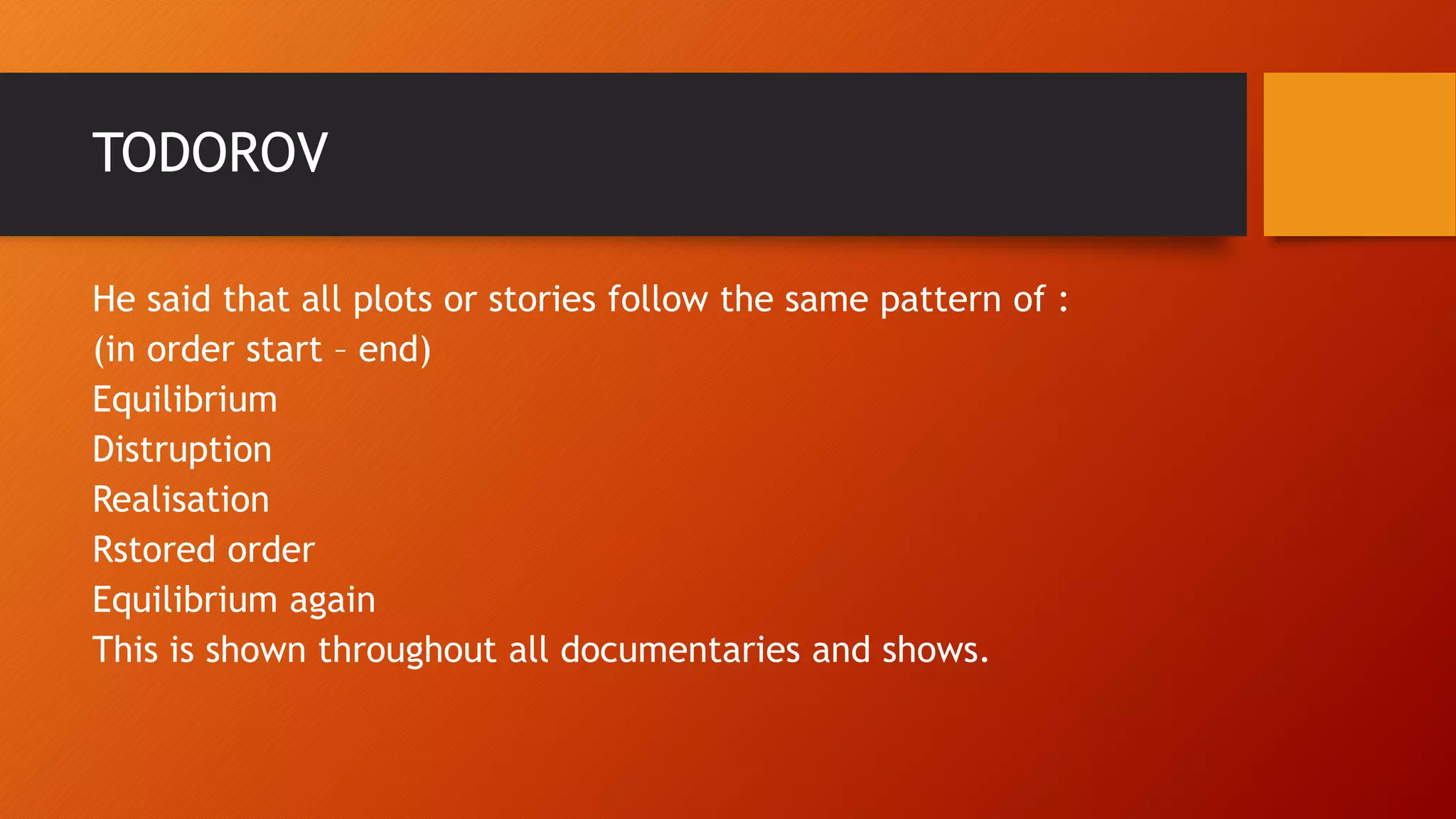 Narrative structure presentation | PPT