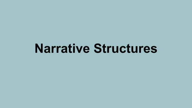 Narrative structures | PPTX