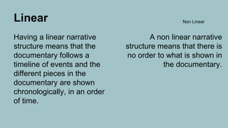 Narrative structures | PPTX | Documentary | Genres
