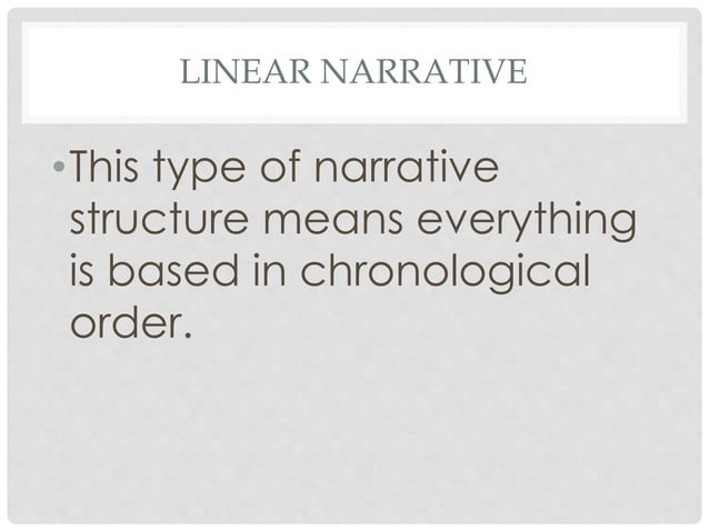 Narrative structures | PPTX