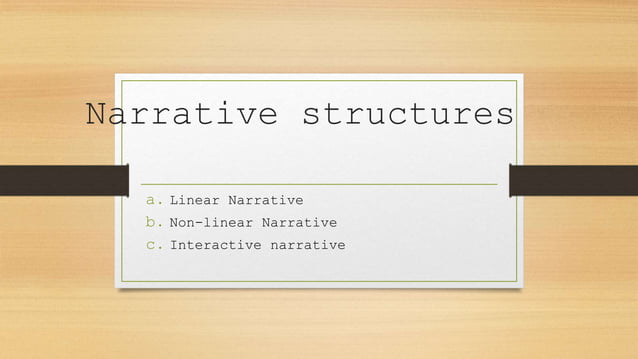 Narrative structures | PPT