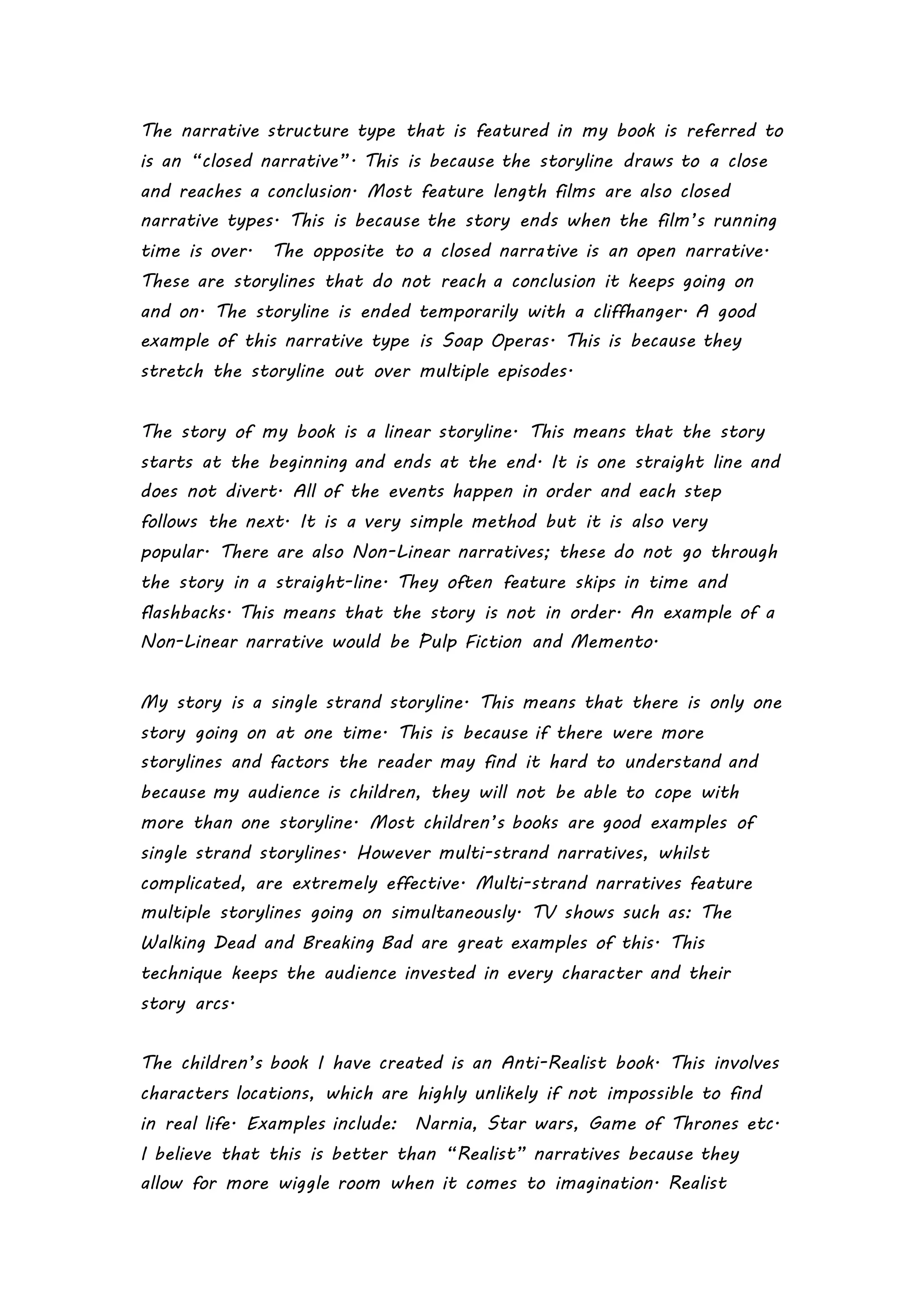 Narrative structures | DOCX