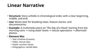 Narrative Structures in Multimedia Storytelling | PPTX