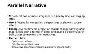 Narrative Structures in Multimedia Storytelling | PPTX