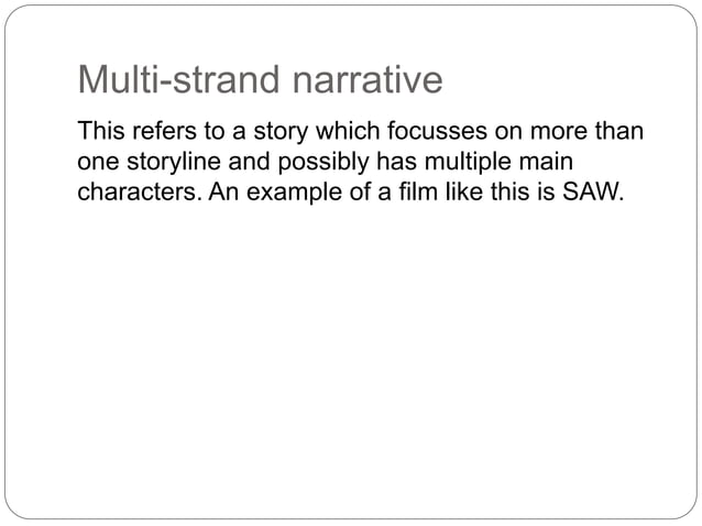 Narrative structures (1) | PPT