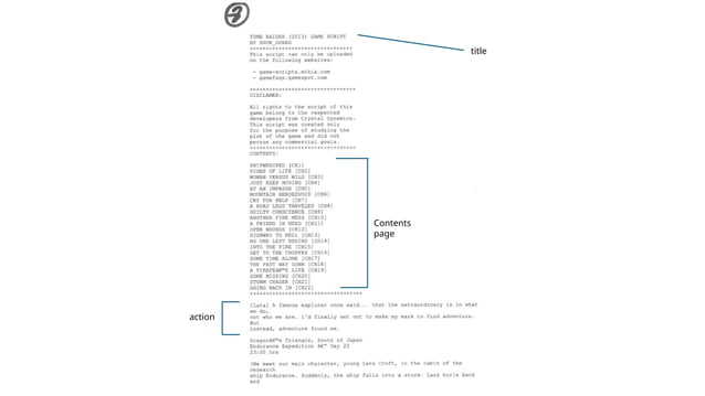 media narrative structure script work.pptx