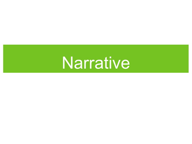 Introduction to Narrative | PPT