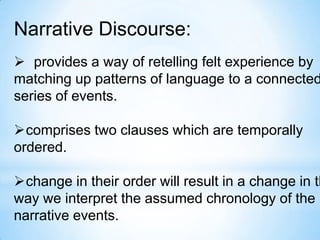 Narrative Stylistics | PPT