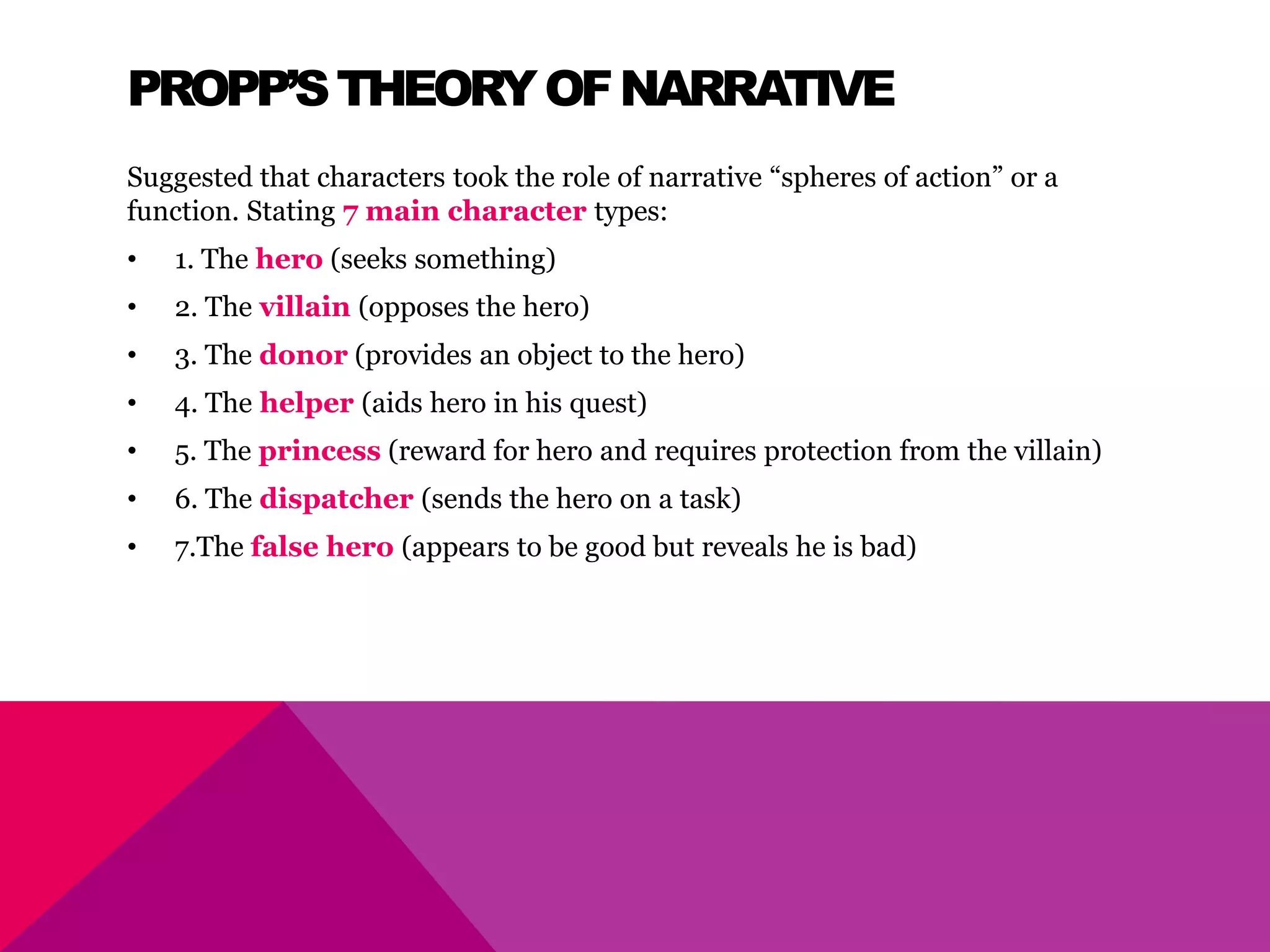 Narrative Theories and Examples | PPTX
