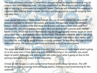 Narratives within Soaps | PPTX