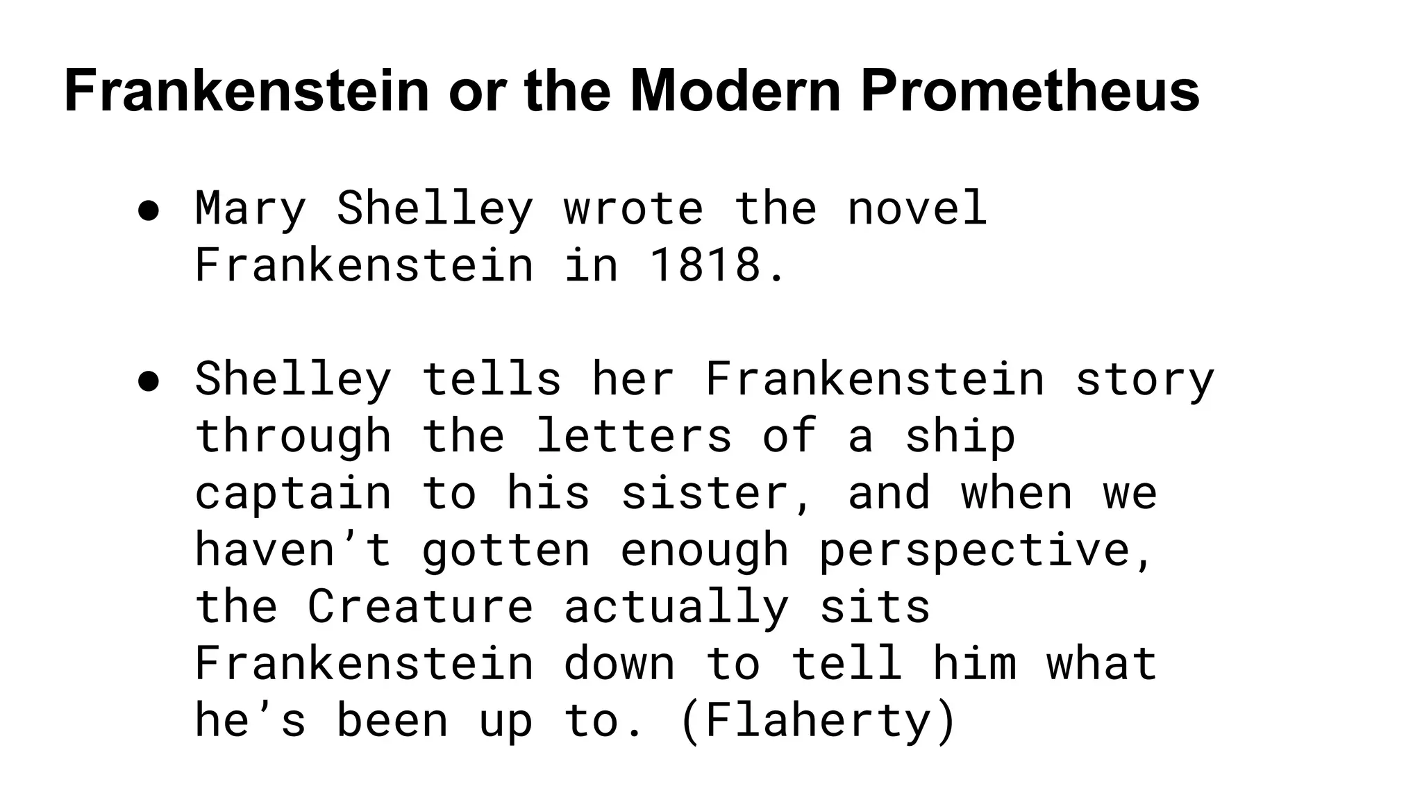Narrative Technique of The Novel "Frankenstein".pptx