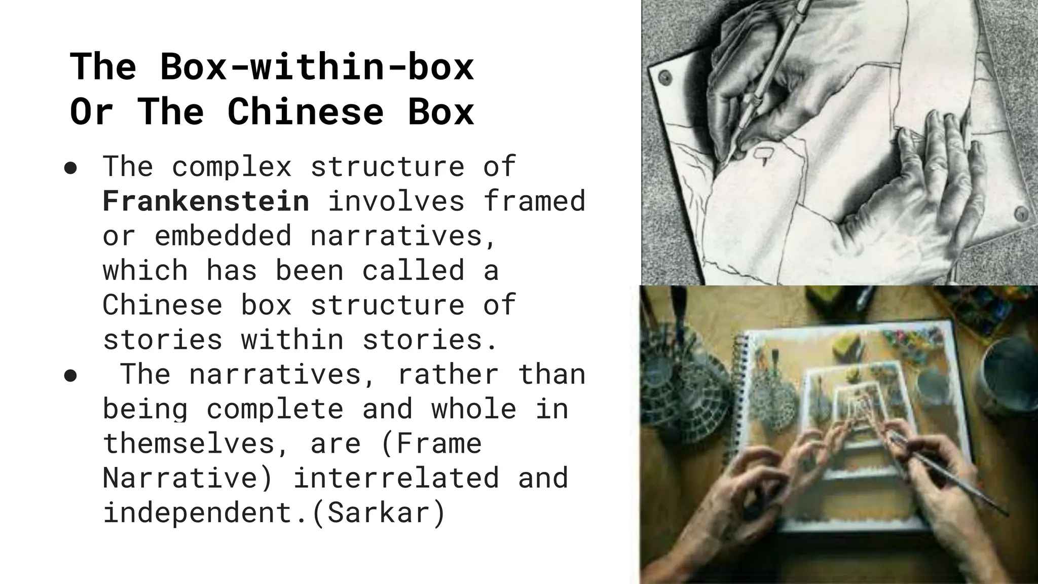 Narrative Technique of The Novel "Frankenstein".pptx