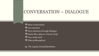 Narrative techniques in fiction | PPTX