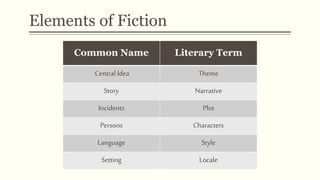 Narrative techniques in fiction | PPTX