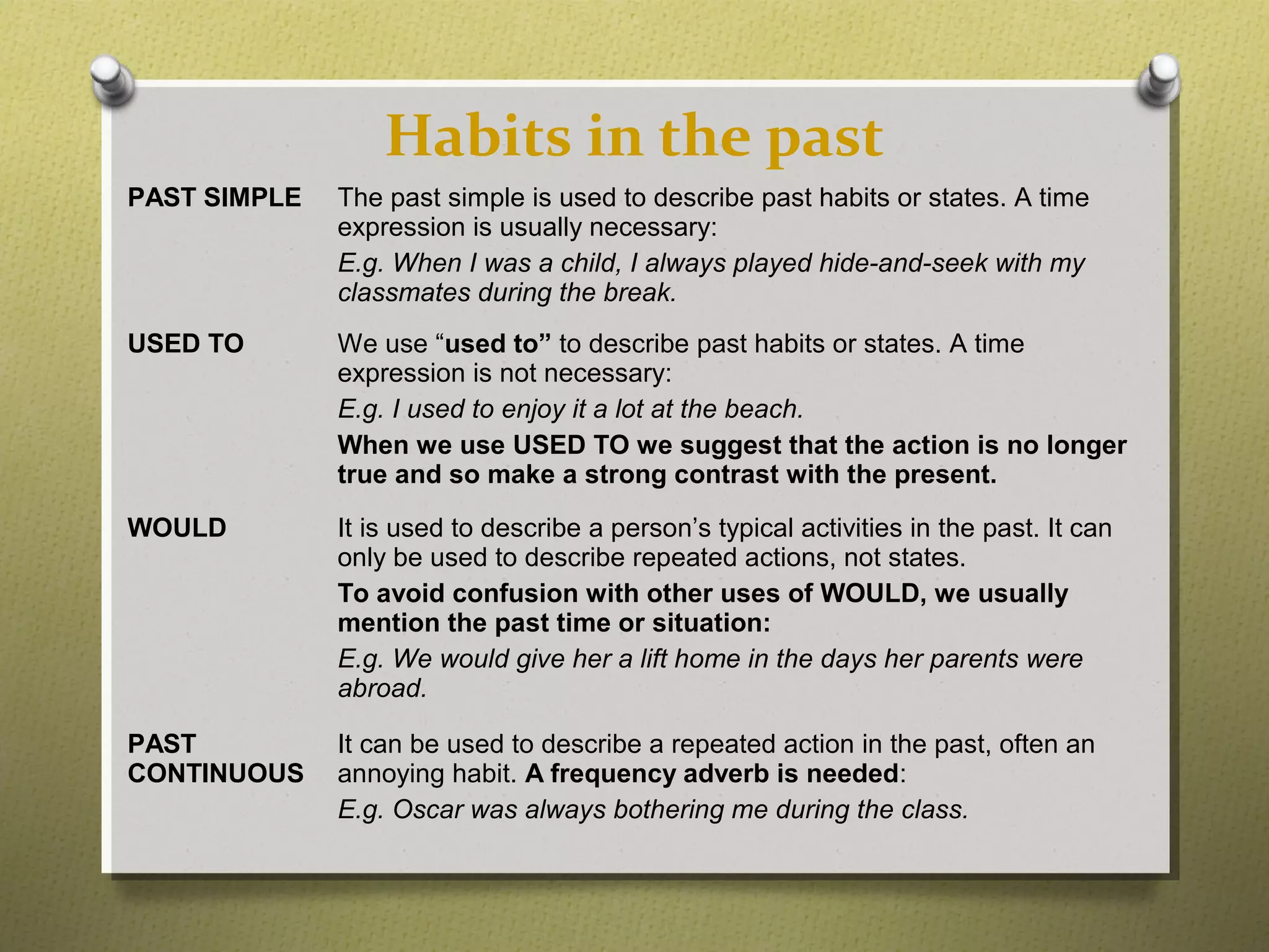 Narrative tenses | PPT