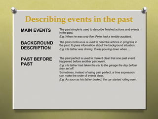 Narrative tenses | PPT