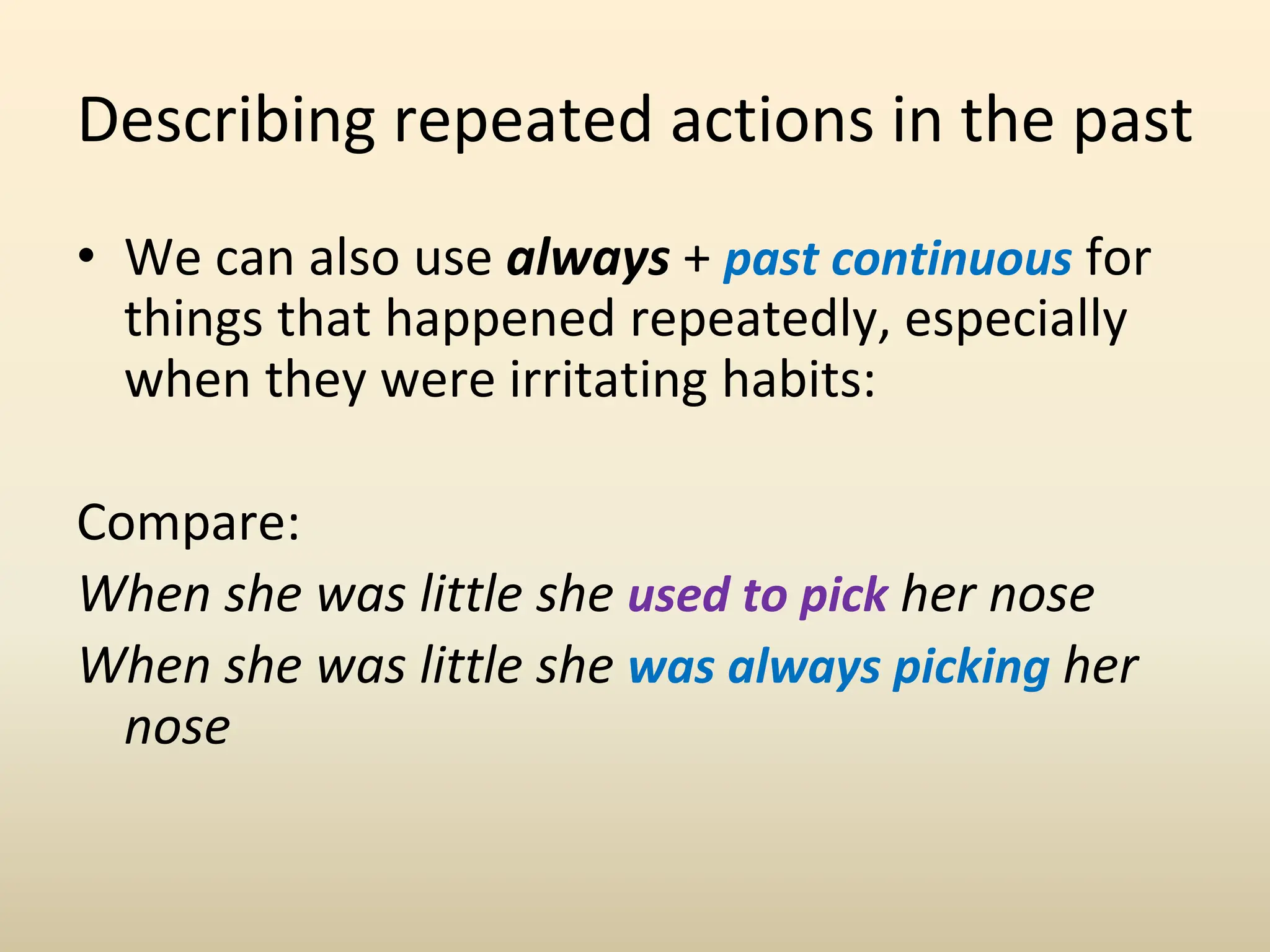 The Past: Using the Narrative Tenses to tell anecdotes | PPTX