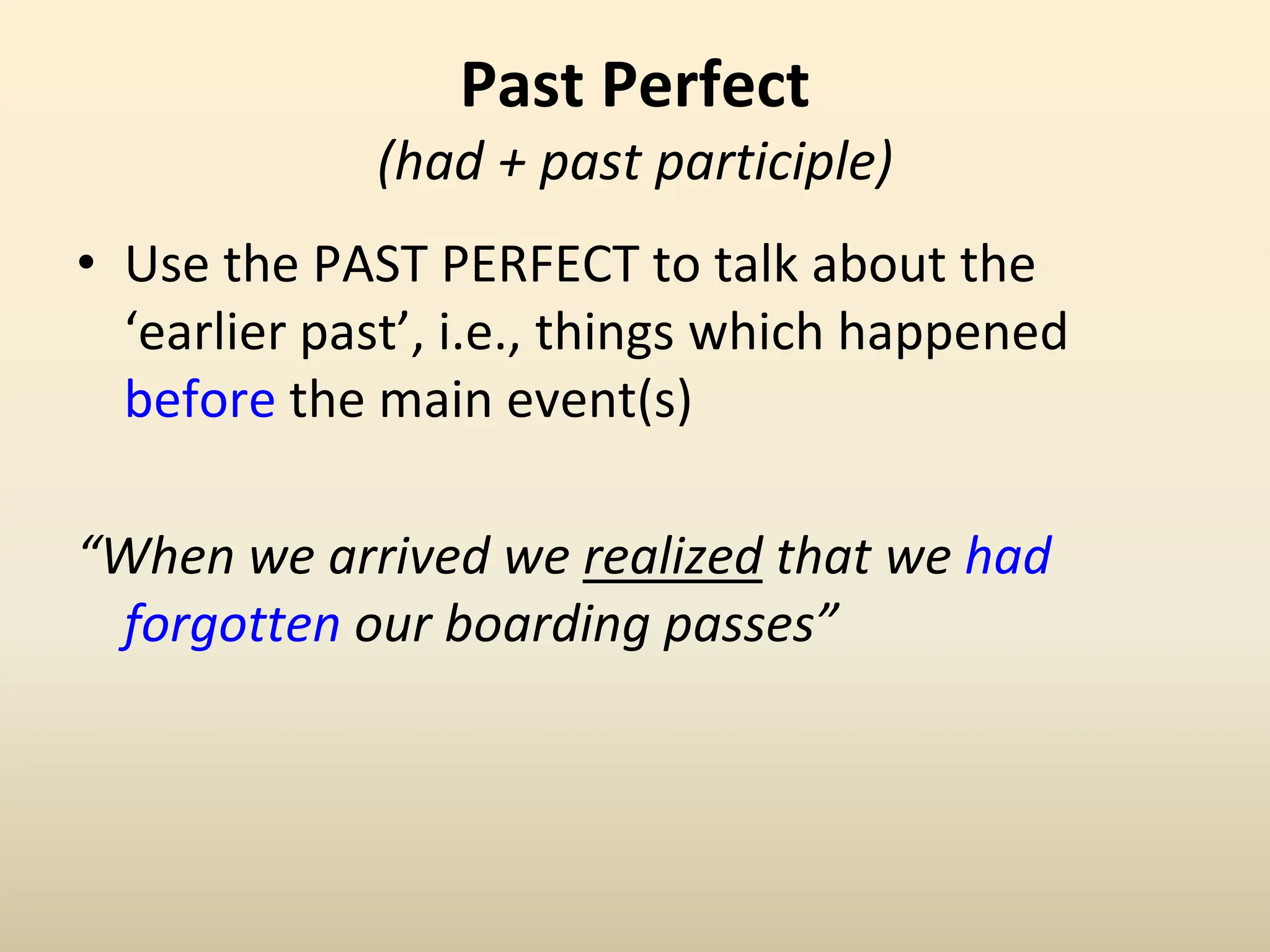 The Past: Using the Narrative Tenses to tell anecdotes | PPTX
