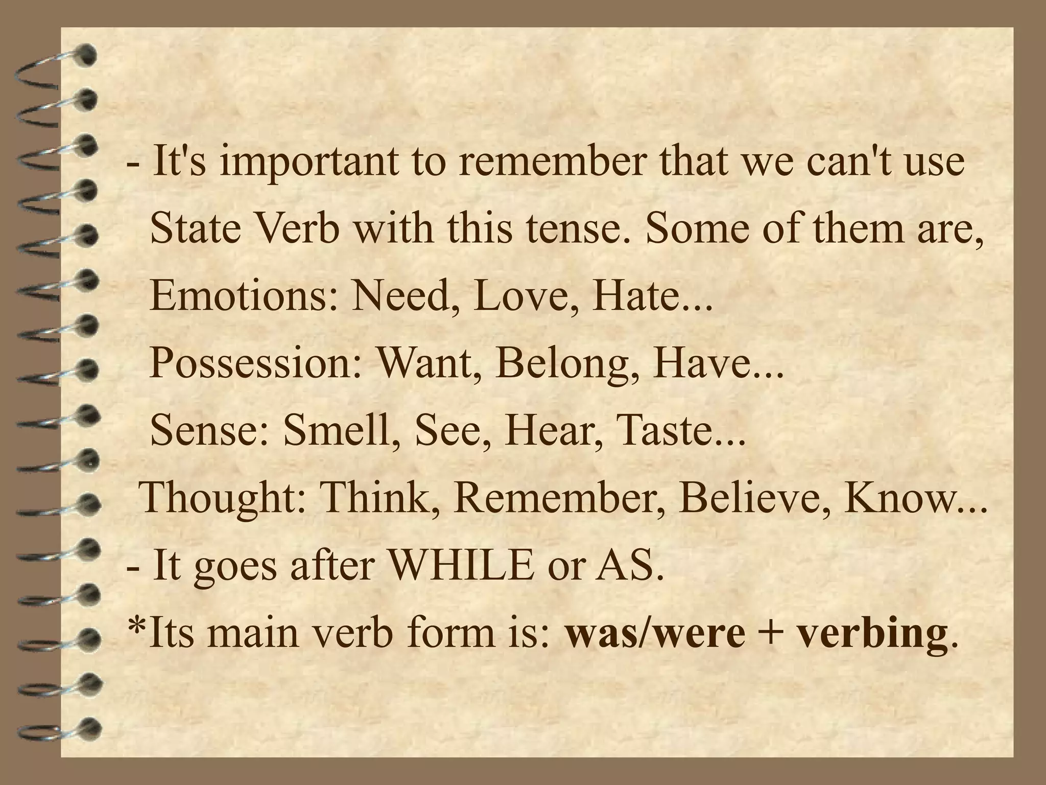 Narrative tenses past simple past continuous and past perfect tenses ...