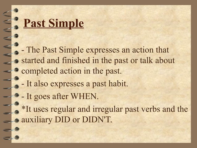 Narrative tenses past simple past continuous and past perfect tenses ...