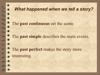 Narrative tenses past simple past continuous and past perfect tenses ...