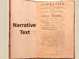 Features of a Narrative text | PPT