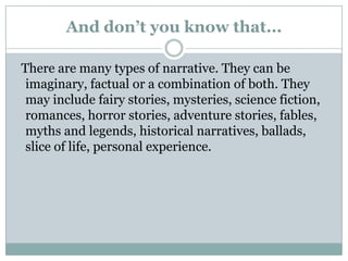 Contoh Narrative text | PPT
