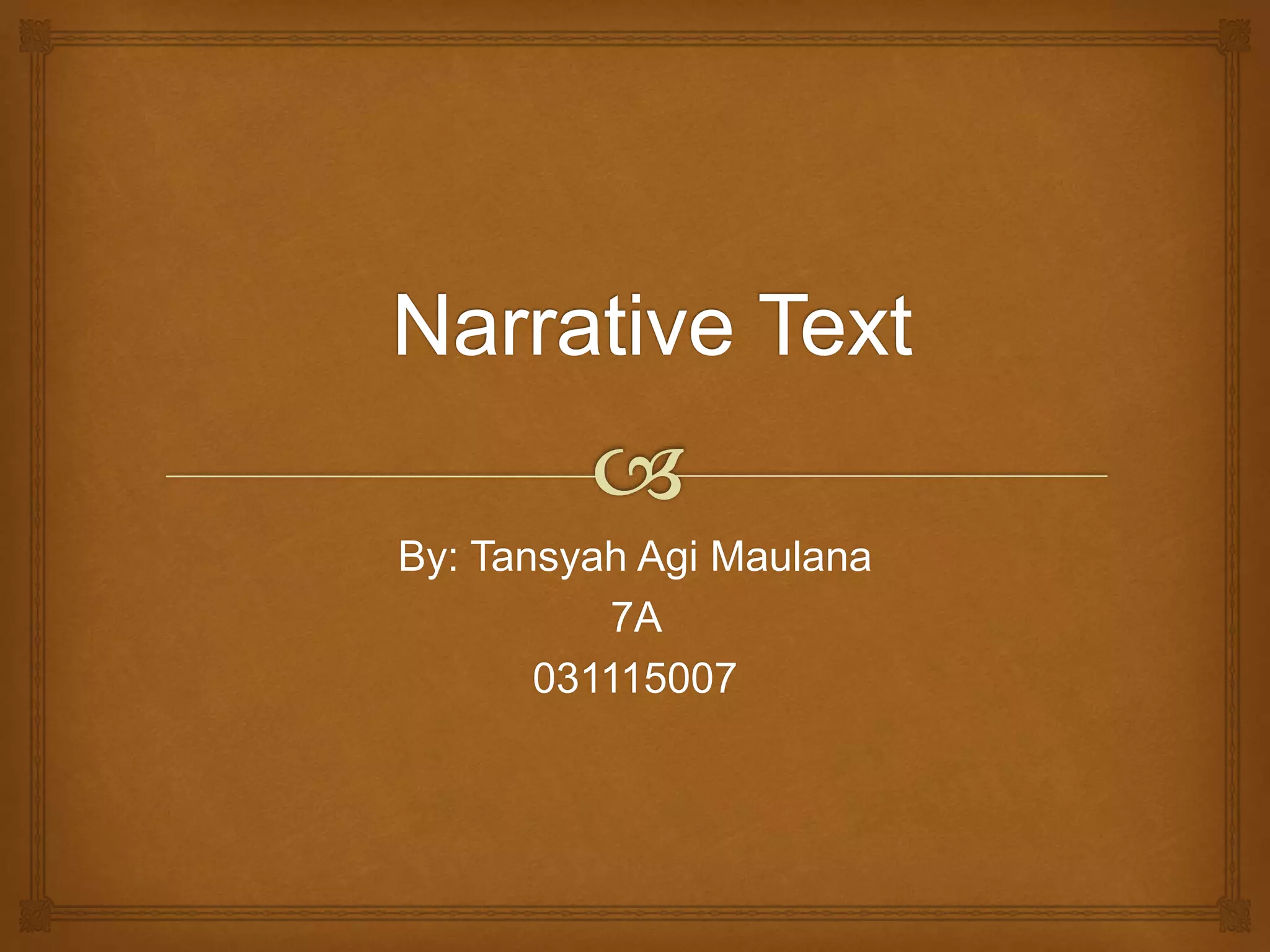Narrative text | PPTX