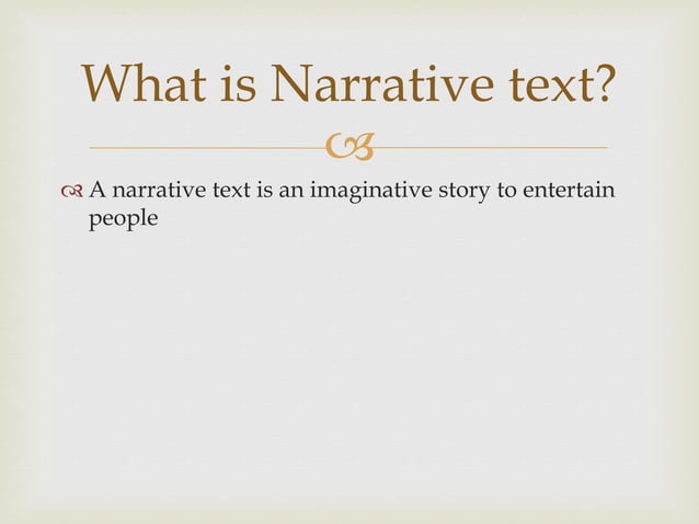 Narrative text | PPTX
