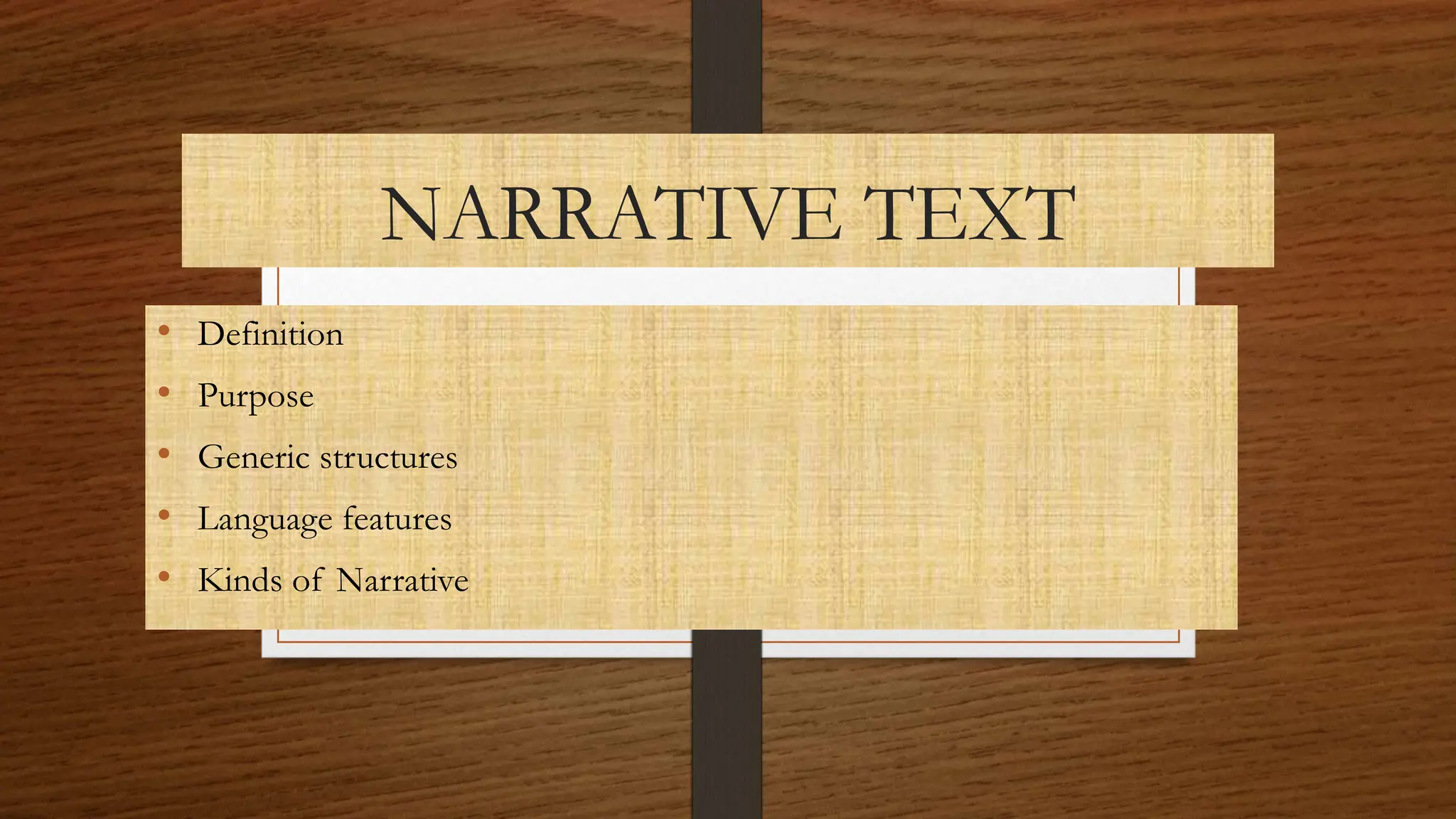 NARRATIVE TEXT.pptx | Books and Literature