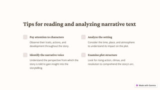 NARRATIVE TEXT FOR HIGH SCHOOL STUDENTS. | PPT