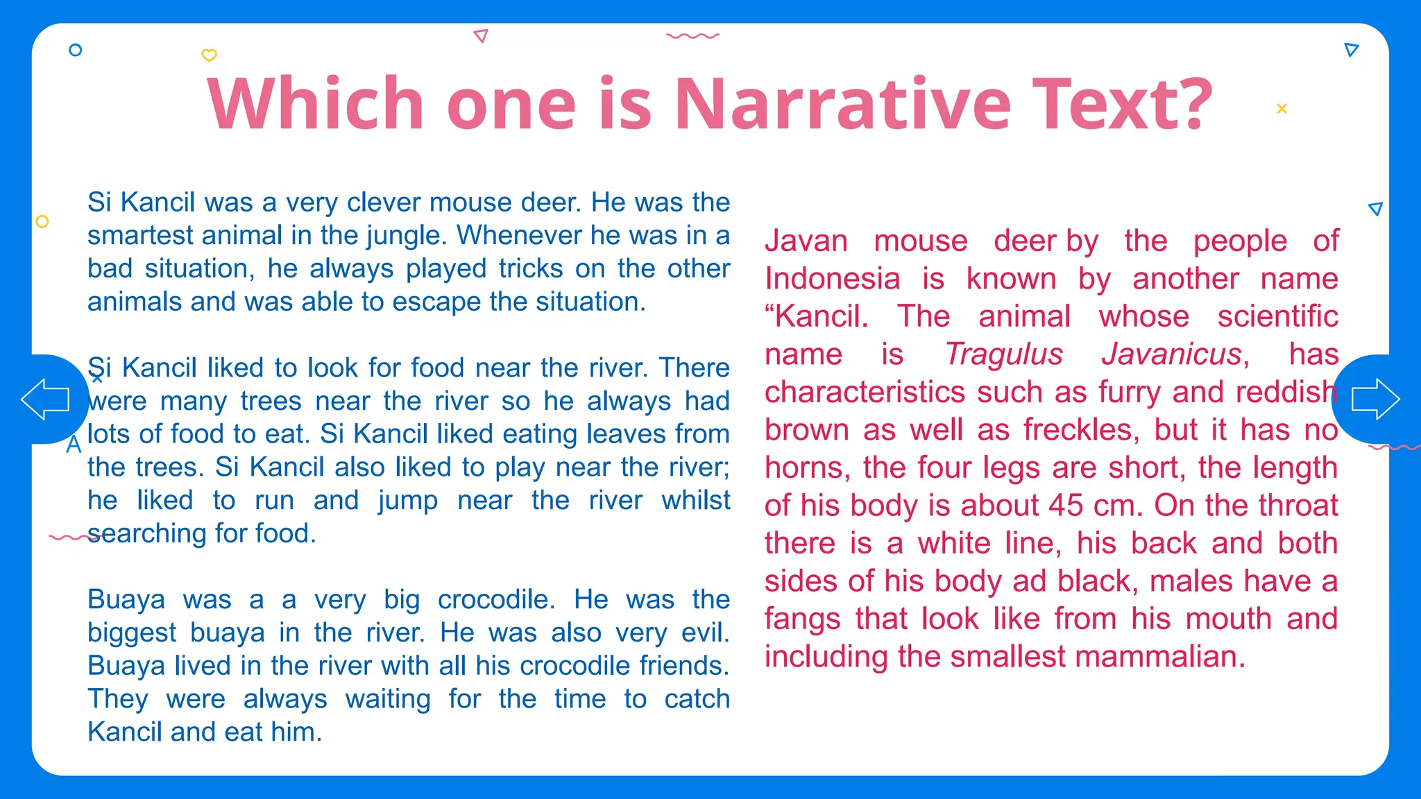 Narrative text powerpoint about the definition | PPTX