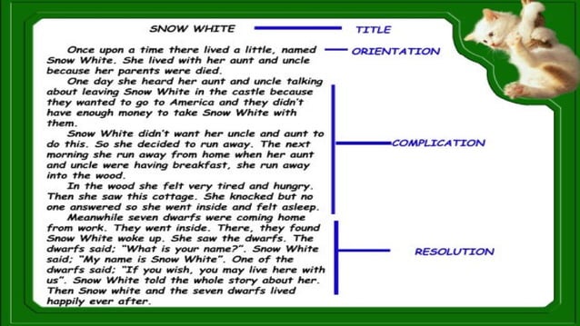narrative text in English material (fabel, legend,myth) | PPTX